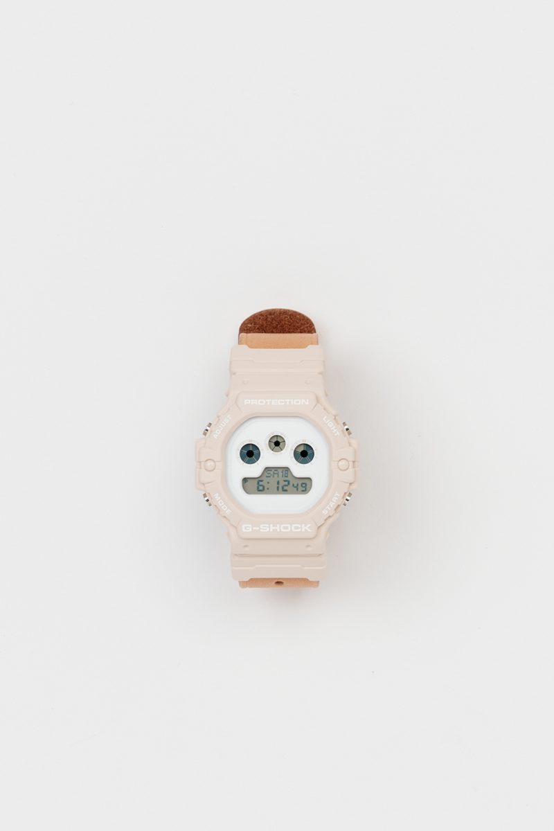 植物鞣革 X 米白三眼錶盤：Hender Scheme x G-SHOCK 第四彈 DW-5900 開放抽籤 - KEEDAN.COM